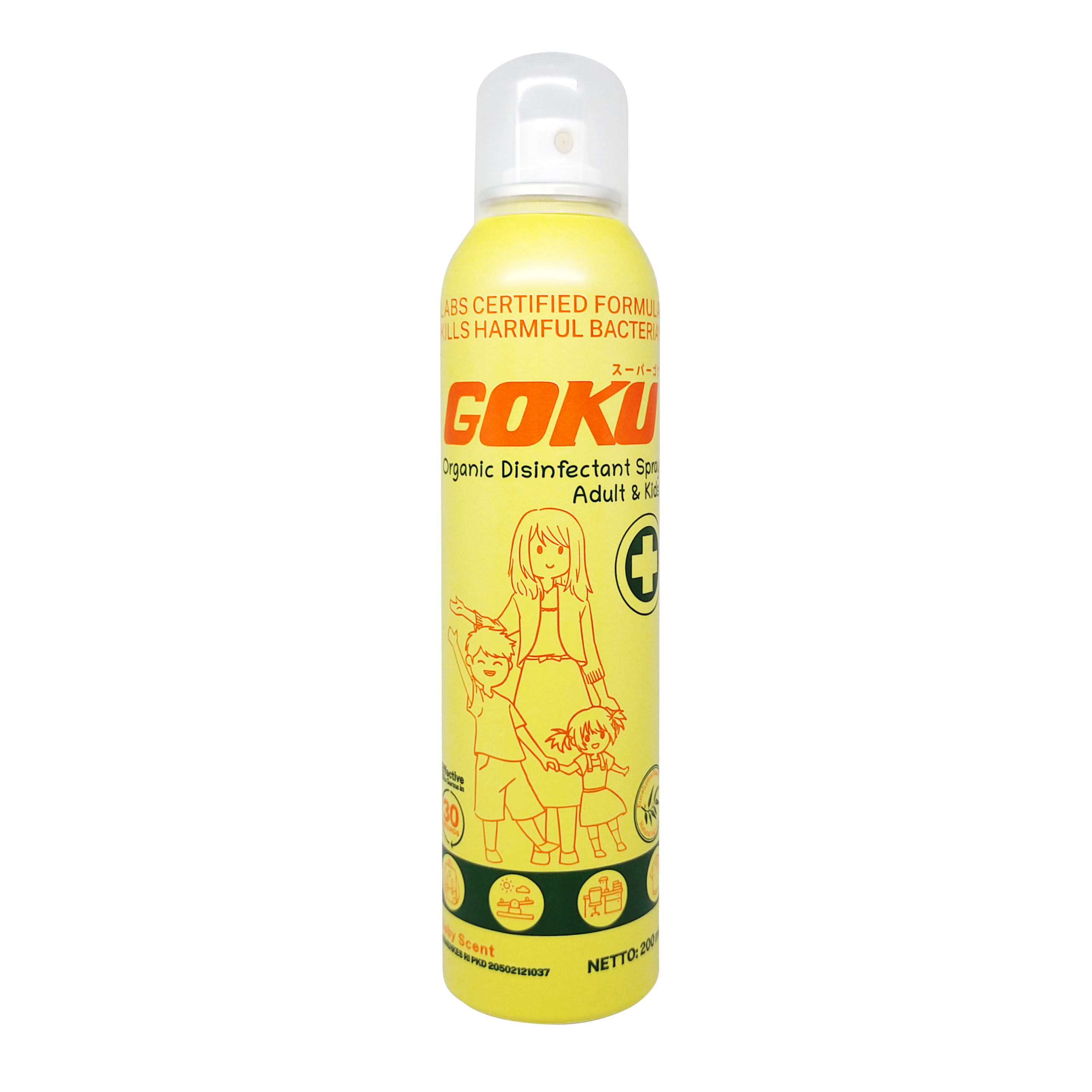 Goku Organic Disinfectant Spray 200ml - Bintang Kupu Kupu