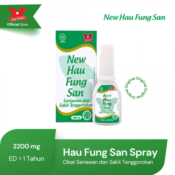 Hau Fung San Spray Obat Sariawan - Bintang Kupu Kupu - Cap Kupu