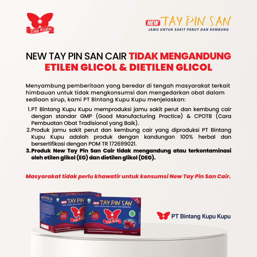 Bintang Kupu Kupu - New Tay Pin San Plus Aman Dikonsumsi